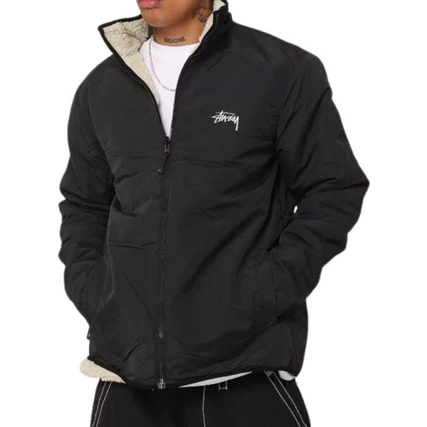 Buy Stussy 8 Ball Reversible Fleece Jacket (Cream/Black) in NZ - Im Your Wardrobe